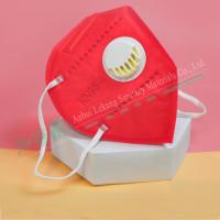 China Red KN95 Melt Blown Foldable Face Mask Protection Against Virus Pollen 5 layers for sale