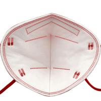 China Red KN95 Melt Blown Foldable Face Mask Protection Against Virus Pollen 5 layers for sale