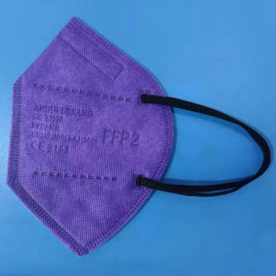 China Valveless Lug FFP2 Particle Filtering Half Mask Foldable Pollen Dust Mask OEM for sale