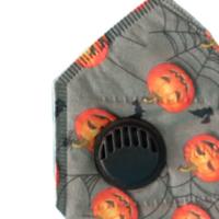 China Disposable Protective KN95 Foldable Face Mask Halloween Pattern Anti Leakage 0.5g for sale