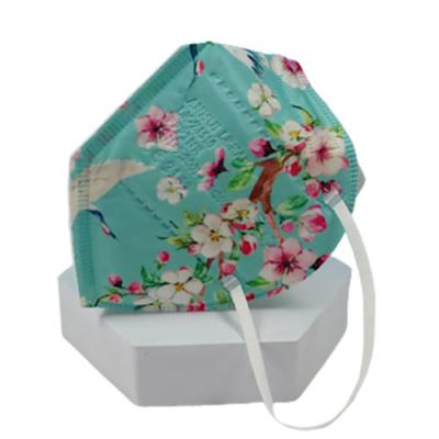 China Gradient Color Foldable FFP2 Dust Mask Multi Layer Filtration for sale