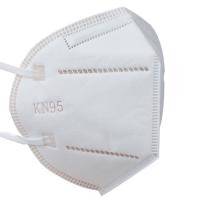 China White Earband Foldable KN95 Filter Mask Adjustable For Protection for sale