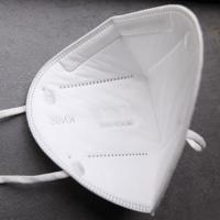 China White Earband Foldable KN95 Filter Mask Adjustable For Protection for sale