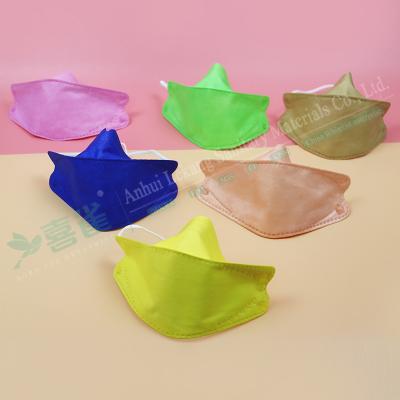 China 4Ply Ear Hook 3D Kid KF94 Disposable Face Mask Fish Shape for sale