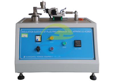 China IEC 60884 Testing Equipment Insulating Sleeves Of Plug Pins Abrasion Test Apparatus with 9mm Stroke for sale