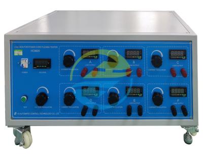 China Power Cord Bending Machine Power Load Box 0-40A Intelligent Load Test Six-station Cable Fatigue Detection Equipment for sale