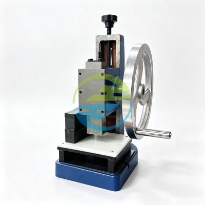 China IEC Standard Sample Cutting Machine for Rubber and Cable Insulation Material Test Specimen Preparation with Customized Dumbbell Die Mold for sale