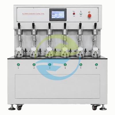 China PLC Servo-Driven Six-Station Endurance Cycling Tester 5000 Insertion Withdrawal Cycles IEC60884-1 Clause 20 21 220V for sale