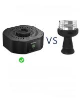 China Black Electric Shisha Hookah Bowl with Temperature Adjustable LED and Unique Design for sale