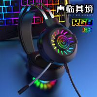 China G97 RGB Luminous 7.1 Surround Sound Wired Gaming Headset with Mic and Volume Control for sale