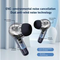 China Private Mold Wireless HiFI Earbuds with Low Latency ANC ENC and Digital Display for sale