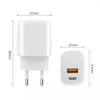China EU Plug 30W A C Charger PD Adapter for Fast Charging Laptops/Projectors for sale
