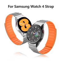 China 22mm SamSung Watch 4 Magnetic Leather Band Strap with Dual Color Rotating and Nylon for sale