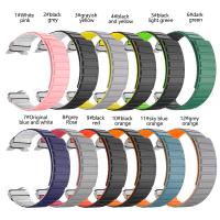 China 22mm SamSung Watch 4 Magnetic Leather Band Strap with Dual Color Rotating and Nylon for sale