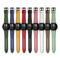 China Silicone Leather Watch Bands Designer Smart for Samsung Galaxy Watch 4 100% QC Passed for sale