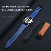 China Silicone Leather Watch Bands Designer Smart for Samsung Galaxy Watch 4 100% QC Passed for sale