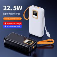China Outdoor 10000mAh TC Port Mini 22.5W Fast Charging Power Bank with Cable and Real Capacity for sale