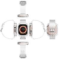 China Private Mold Transparent Bands for I Watch 2 3 4 5 6 7 8 9 SE 11 Colors Smart Watch Band for sale