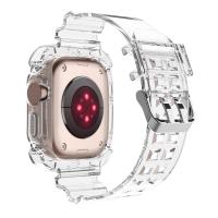 China Private Mold Transparent Bands for I Watch 2 3 4 5 6 7 8 9 SE 11 Colors Smart Watch Band for sale