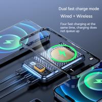 China Customized Logo 15w Wireless Power Bank 10000mah Magnetic 22.5W For Iphone for sale