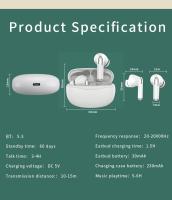 China Wireless TWS Gaming Headset with 4 Mics Low Latency ANC ENC Digital Display Private Mold for sale