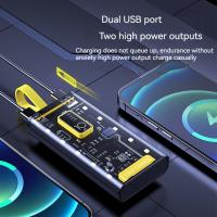 China TYPE-C Input Interface Power Bank Transparent 10000mAh Mobile Power Supply for iPhone 15 14 for sale
