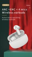 China Wireless TWS Headset Low Latency ANC ENC Earbud with Private Mold and Digital Display for sale