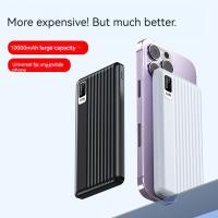China 10W Output Power Micro USB Input Interface Ultra Slim 10000mah Power Bank for iPhone 15 for sale