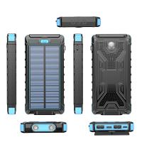 China ABS Compass Solar Power Bank 10000mAh for Outdoor Charging and Emergency Situations for sale