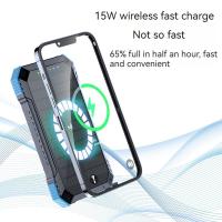 China Outdoor Power Bank for iPhone 15 15W Wireless Output 22.5W Solar Charging and 3A Output for sale