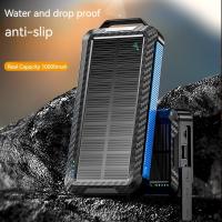 China Li-Polymer Battery Solar Power Bank 10000mAh for iPhone 15 Wireless Charging and Outdoor for sale