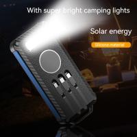 China Li-Polymer Battery Solar Power Bank 10000mAh for iPhone 15 Wireless Charging and Outdoor for sale