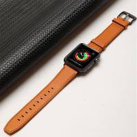 China Genuine Leather Smart Watch Straps For iWatch 38mm 40mm 42mm 44mm 45mm 100% for sale