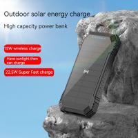 China Quick Charge Support Waterproof 20000mah Solar Panel Power Bank for Outdoor Activities for sale
