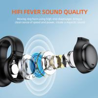 China Sport Meeting Running Headset Bone Conduction Wireless Earphones with LED Display for sale
