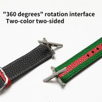 China OEM ODM Double Sided Band Leather Watchband for Apple Watch Band 38 40 41 42 44 45mm Strap for sale