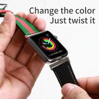 China OEM ODM Double Sided Band Leather Watchband for Apple Watch Band 38 40 41 42 44 45mm Strap for sale