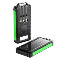 China Ultra Thin Fast charging Battery Charger 10000mAh Wireless Solar Power Bank for Outdoor for sale
