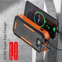 China Wireless Charging Outdoor Power Bank 30000mAh with 22.5W Solar Panel and High Capacity for sale