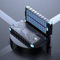 China Mobile Phones Devices 10000mAh Solar Power Bank With Compass And 2.1A Output for sale