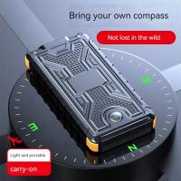 China Mobile Phones Devices 10000mAh Solar Power Bank With Compass And 2.1A Output for sale