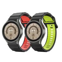 China Custom Dual Color Silicone Watchband for Samsung Galaxy Watch 5 Pro for sale