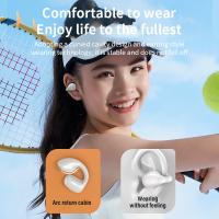 China AAC Codecs Bone Conduction Earphone Clip Earring Ear Hook Headsets for Sport and Ambie for sale