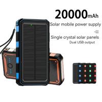 China 22.5W Output Solar Mobile Charger 20000mAh Wireless Charging Power Bank for Smartphones for sale