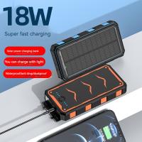 China 22.5W Output Solar Mobile Charger 20000mAh Wireless Charging Power Bank for Smartphones for sale