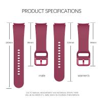 China Quick Release Silicone Watch Strap for SamSung Galaxy Watch 4 130MM/116MM Length for sale