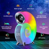 China Phantom Music Rhythm Light LED Table Lamp with Conch LED Night Light and Stereo BT Speaker for sale