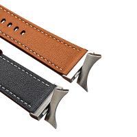 China 20mm Leather Watch Strap Replacement for SamSung GaLaxy Watch 4 Wrist Band Gift Accessory for sale
