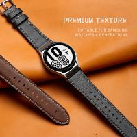 China 20mm Leather Watch Band for Samsung Galaxy Watch 4 Quick Release Genuine Leather Strap for sale