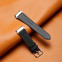 China 20mm Leather Watch Band for Samsung Galaxy Watch 4 Quick Release Genuine Leather Strap for sale